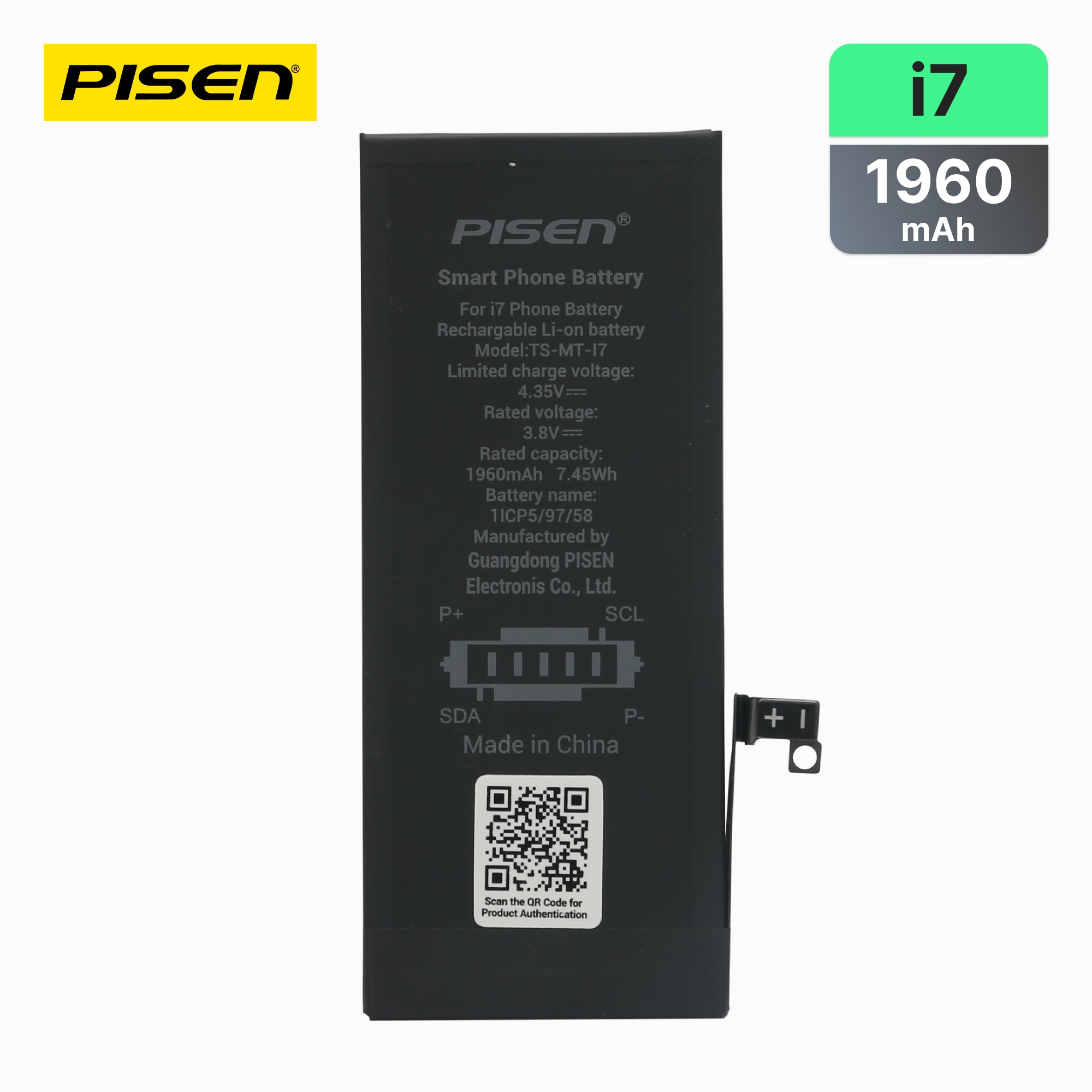 PISEN Phone Battery for I7 – PISEN Lab