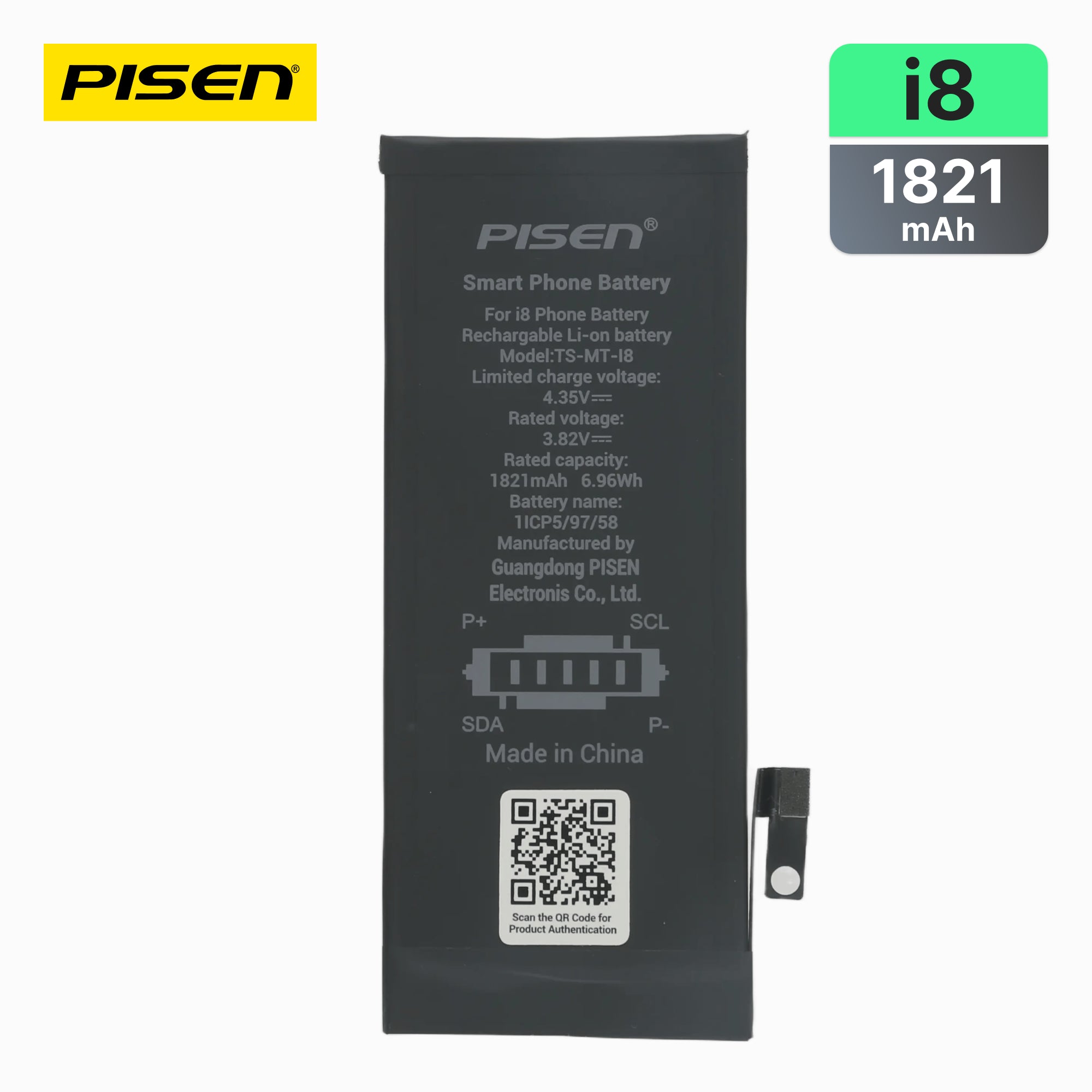 PISEN Phone Battery for I8 – PISEN Lab