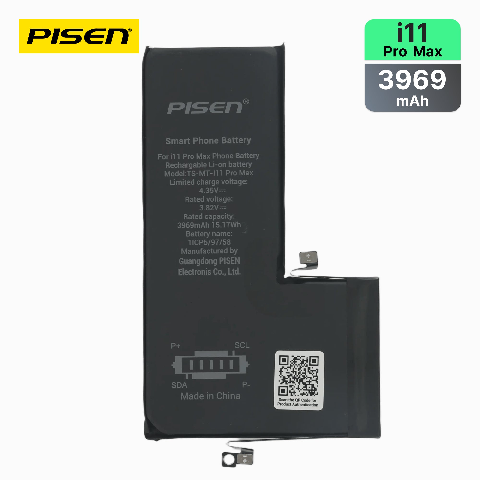 แบตเตอรี่โทรศัพท์ PISEN สำหรับ I11 Pro Max – PISEN Lab