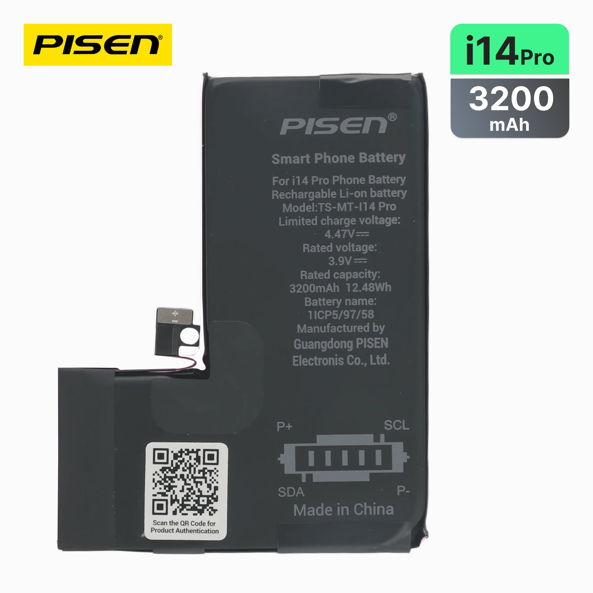 แบตเตอรี่โทรศัพท์ PISEN สำหรับ I14 Pro – PISEN Lab